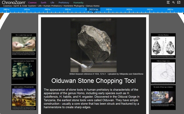 Tijdreizen met ChronoZoom - NEMO Kennislink