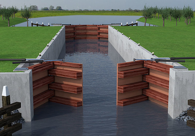 Houten opvouwbare sluisdeur wint innovatieprijs de Vernufteling - NEMO ...