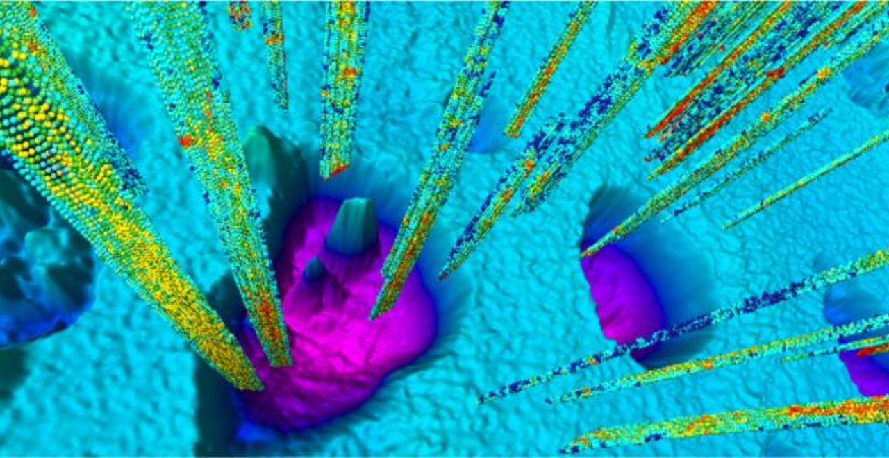 Kraters op de bodem van de Barentszzee gevolg van methaangas explosies ...